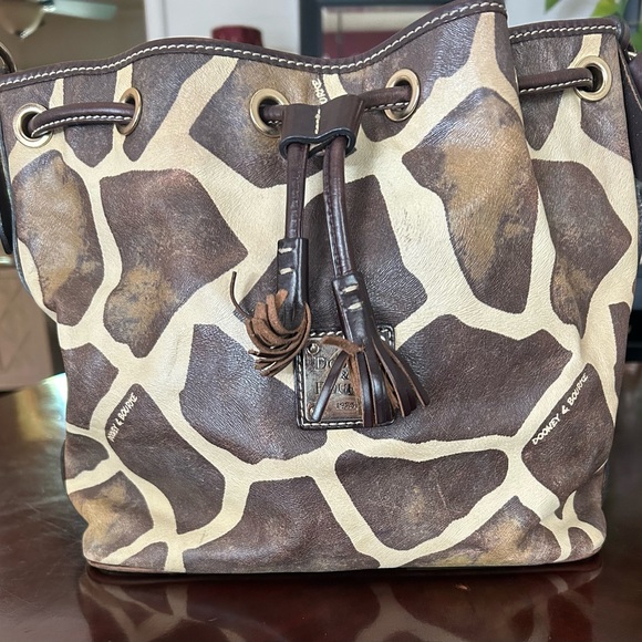 Dooney & Bourke | Bags | Dooney And Bourke Drawstring Bucket Bag Medium ...
